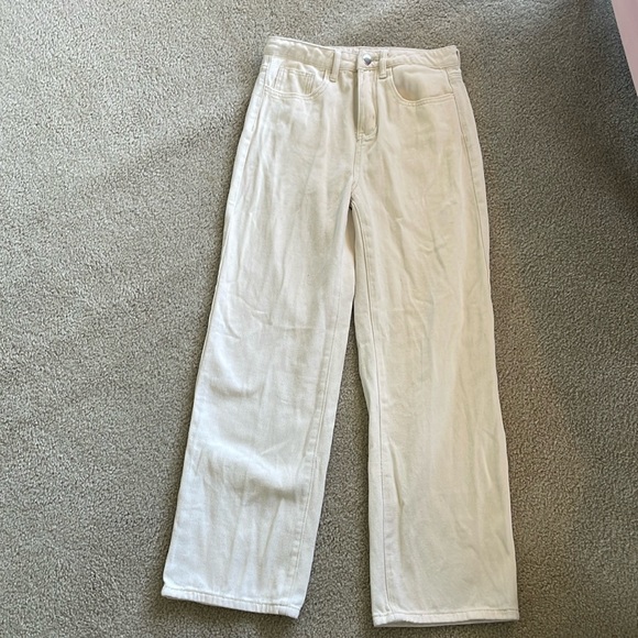 Dazy | Jeans | Dazy Cream Colored Wide Leg Jeans Size Small | Poshmark
